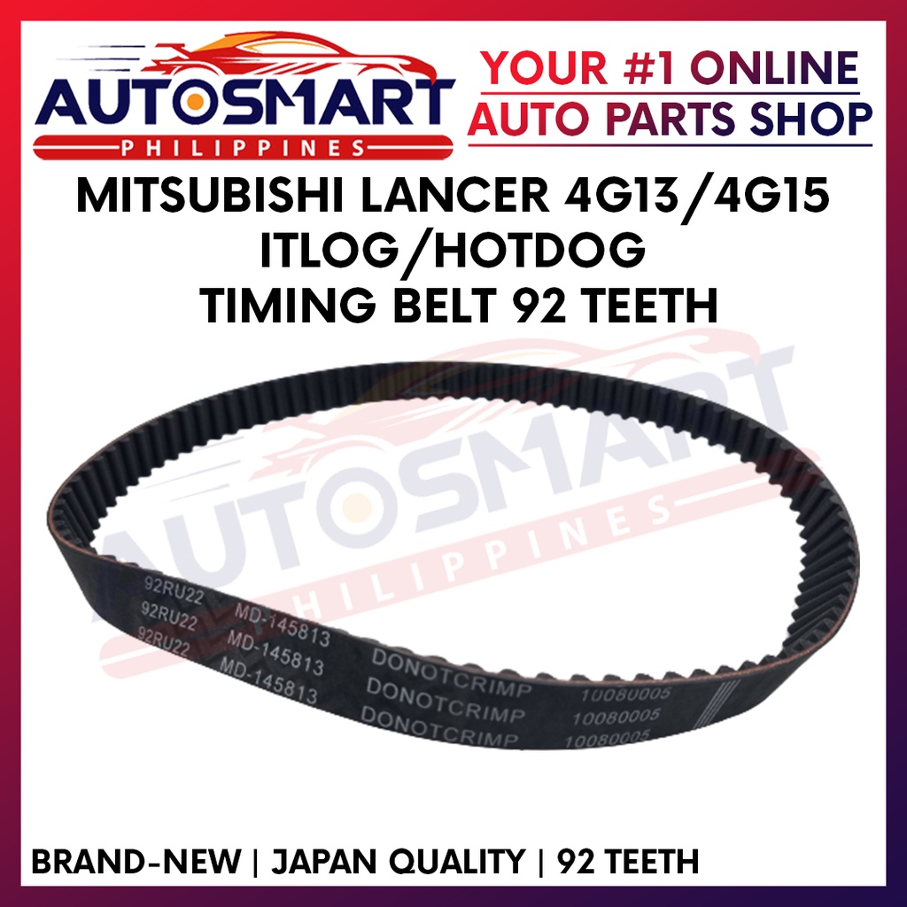 Mitsubishi Lancer 4G13/4G15 Itlog/Hotdog Timing Belt 92 Teeth(92RU22 ...