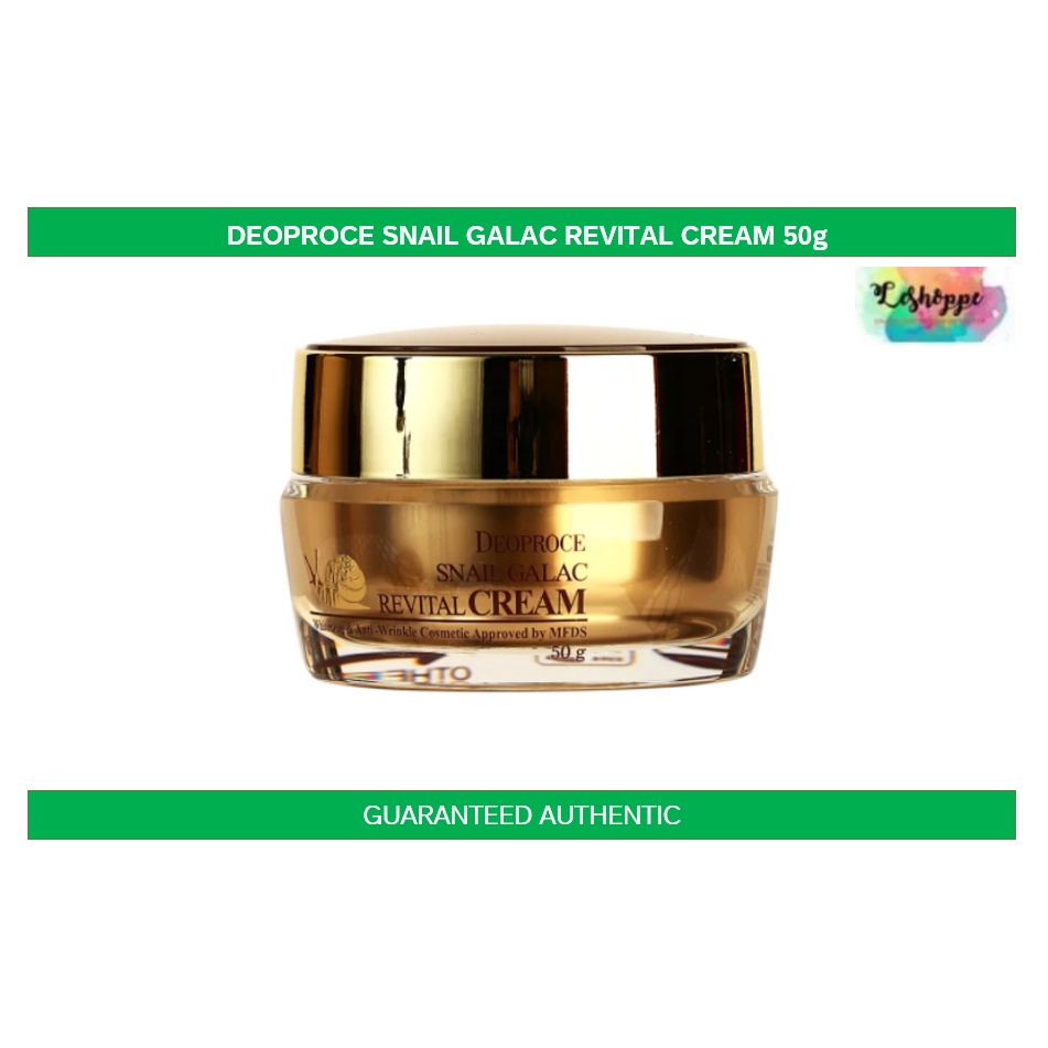 DEOPROCE SNAIL GALAC REVITAL CREAM 50g | Shopee Philippines