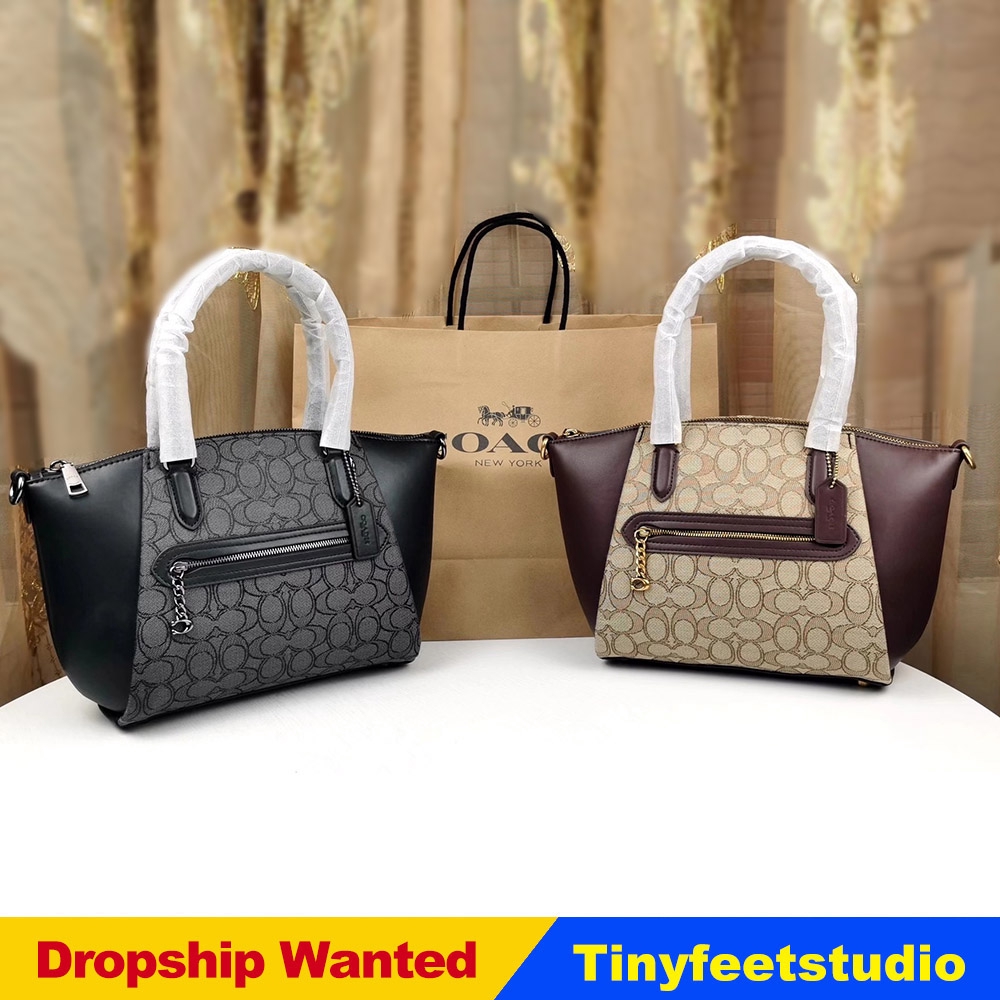 79310 Elise Satchel In Signature Jacquard Women Handbag Crossbody Sling ...