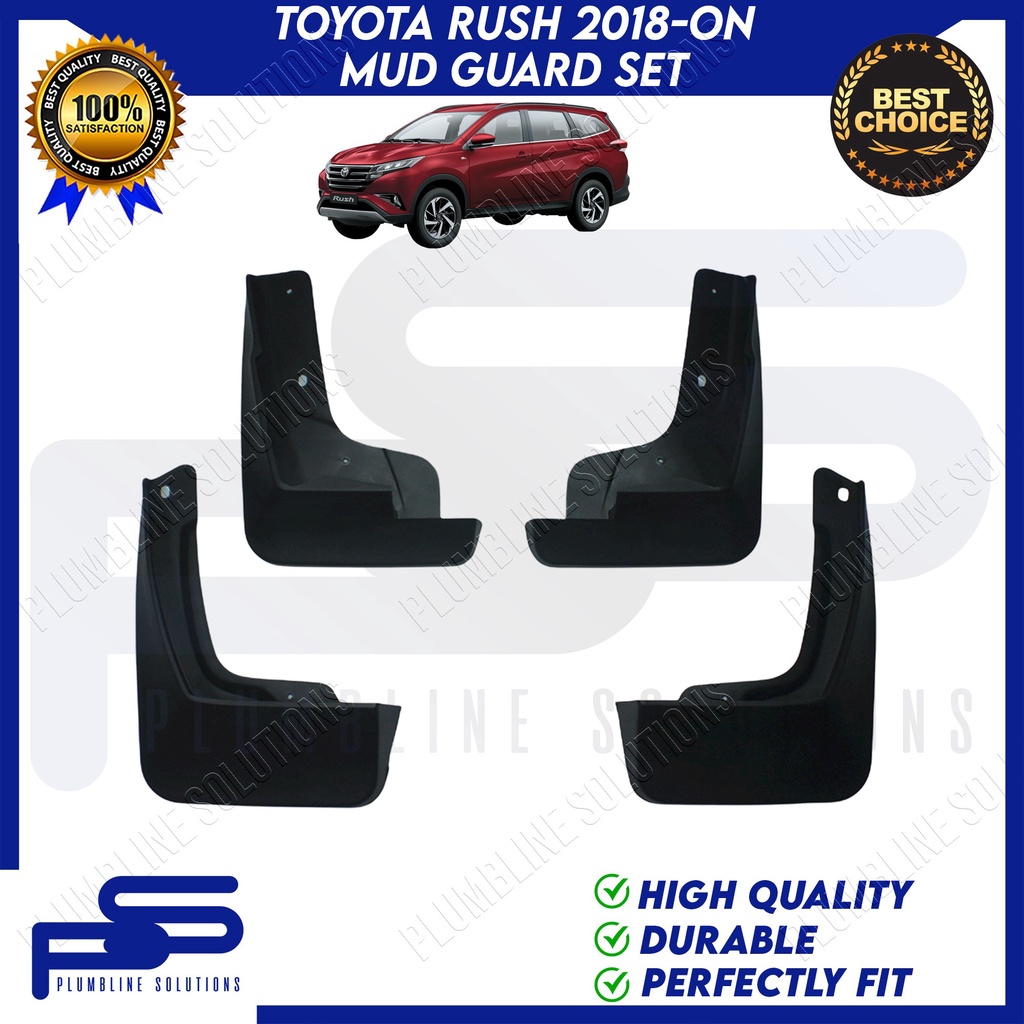 Mud Guard for Toyota Rush 2018 - Onwards Mud Flaps Splash Guard Screw Set Included 4pcs/set ...