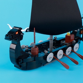 BuildMOC middle world battleship viking ship Pirate Ship model Building ...