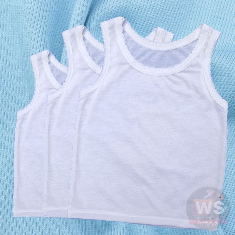 1PC. GIRLS SCALLOP SANDO WHITE SCHOOL UNIFORM INNER WEAR FOR KIDS 2-13 ...