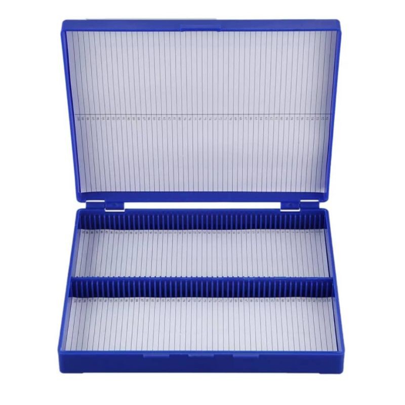 Plastic Rectangle 100 Microslide Holder Microscope Box | Shopee Philippines