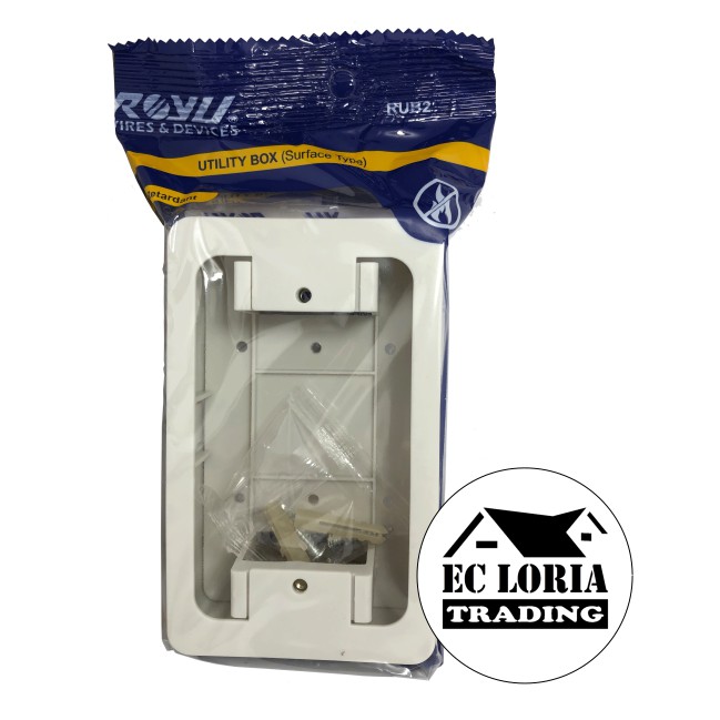Royu Electrical Wall Mounted PVC Amco Box (Surface Type Utility Box ...
