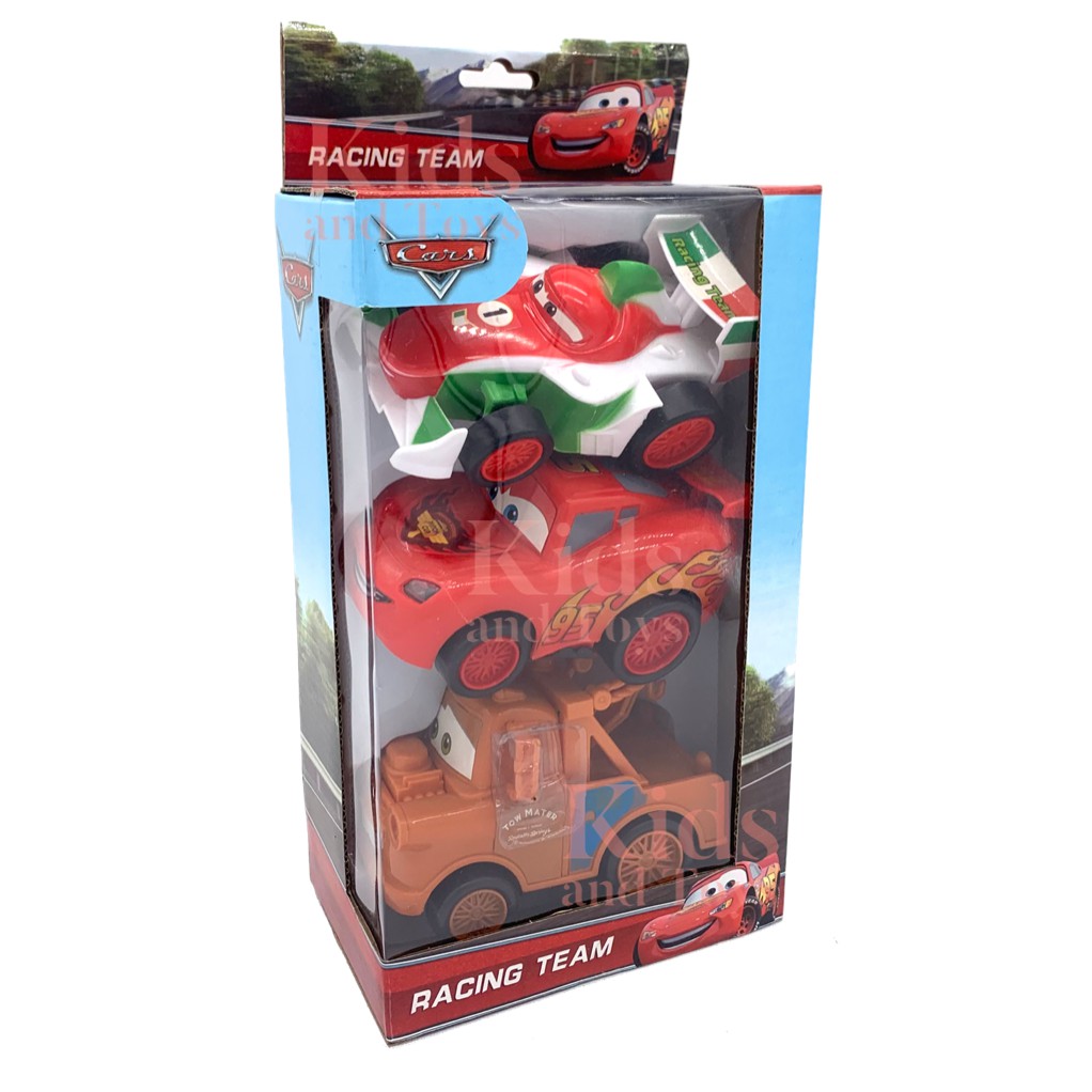 Cars 3 in 1 Lightning McQueen Francesco Bernoulli Tom Mater Friction ...