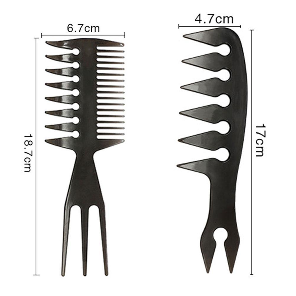 Men Folding Pocket Comb Stainless Steel Detangling Hair Beard Comb ...