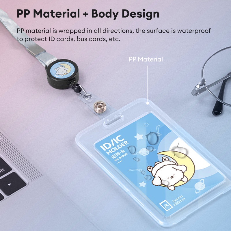 Deli 64805 Vertical Certificate Card Name Badge/Lanyard 112x70mm ...