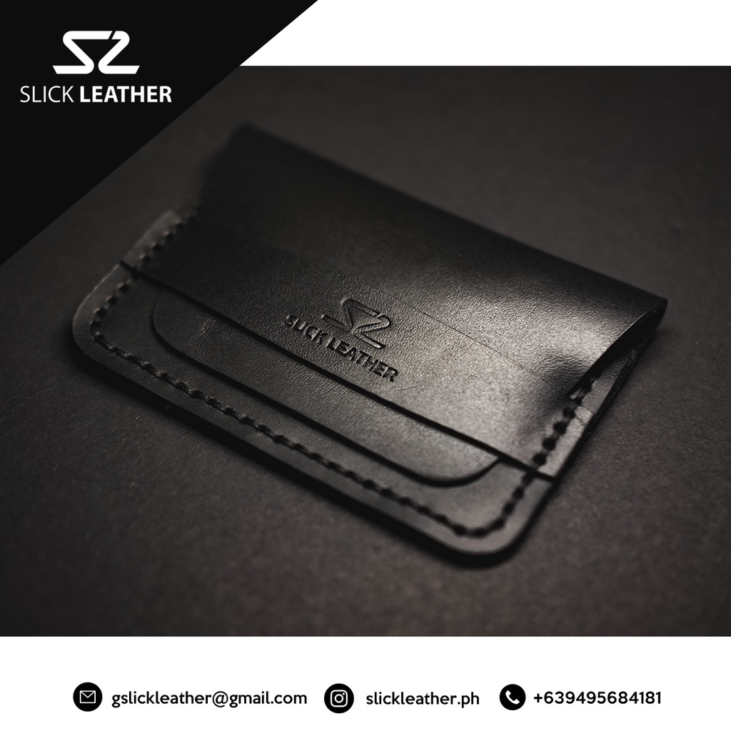 Slick Leather - Card Wallet Top Grain Leather | Shopee Philippines