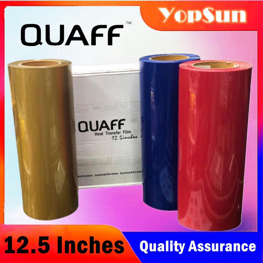 Heat Transfer Vinyl Roll 12.5 inches 25 Meter Quaff Brand | Shopee ...