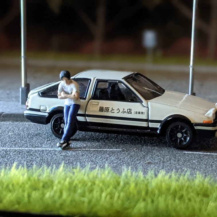 Miniature Figure INITIAL D Takumi 1/64 1/87 HW HO diecast diorama ...