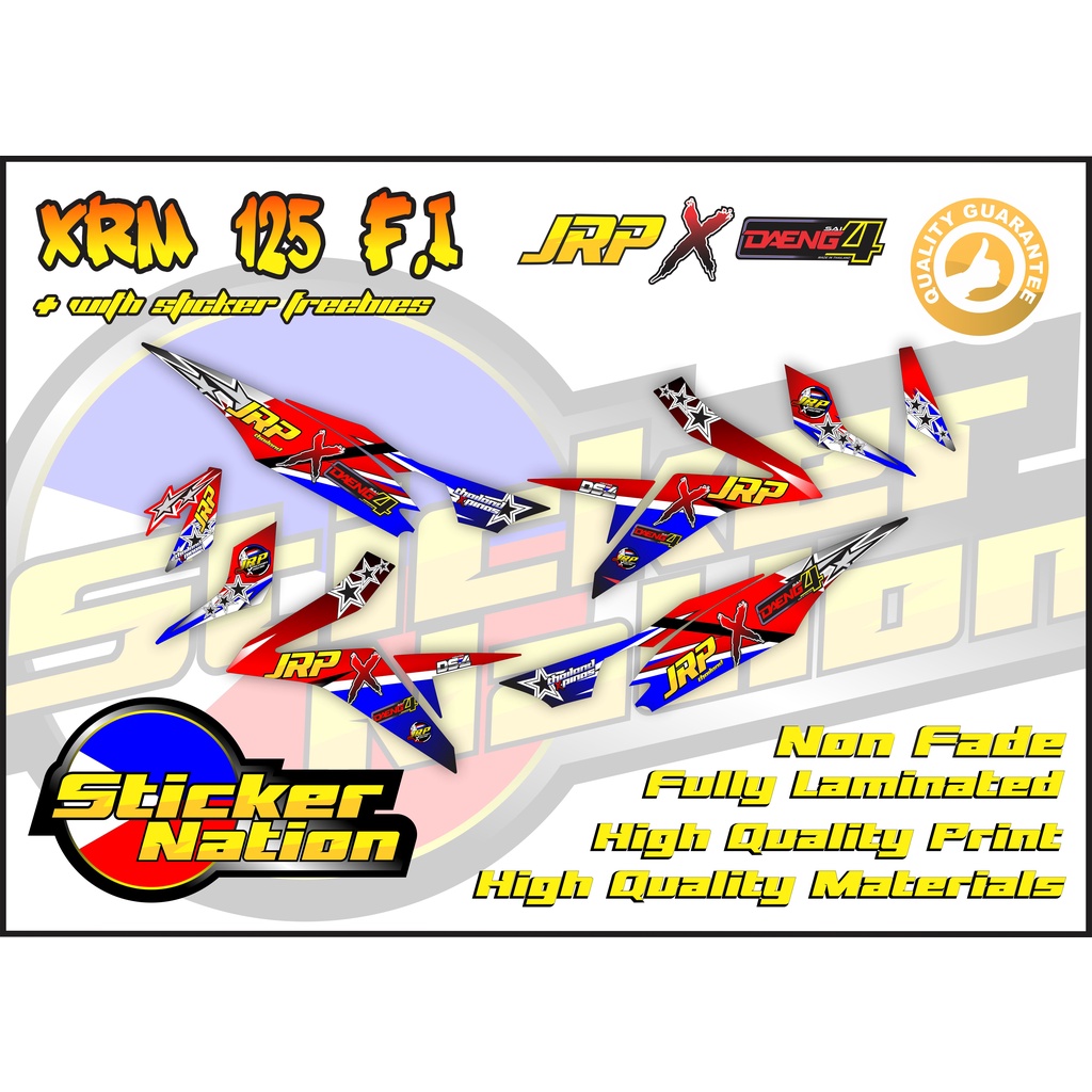 XRM 125 FI Decals Sticker JRP | Shopee Philippines