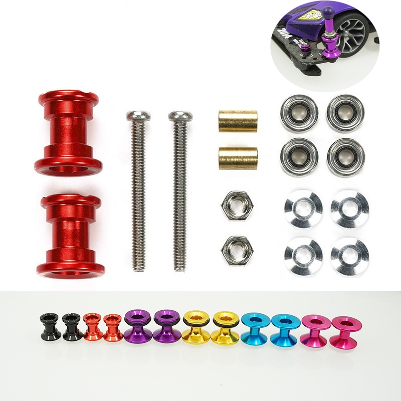 MINI 4WD self-made tamiya parts aluminium alloy 8-9mm double rollers 12 ...
