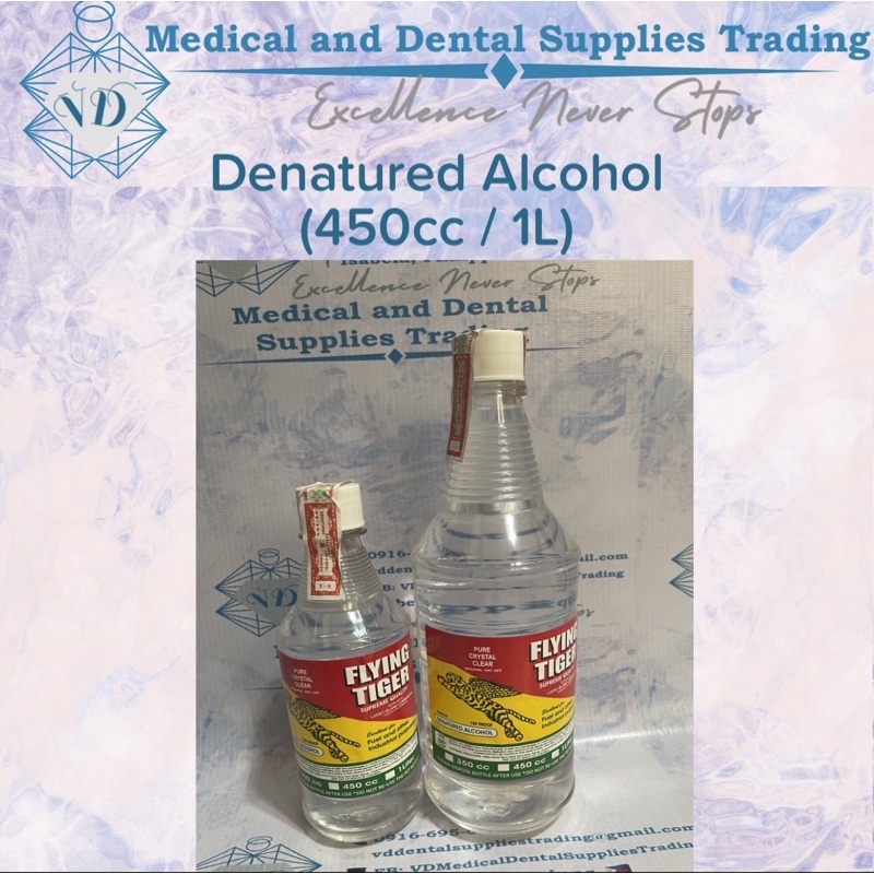 Dental Denatured Alcohol - 450cc & 1 Liter | Shopee Philippines
