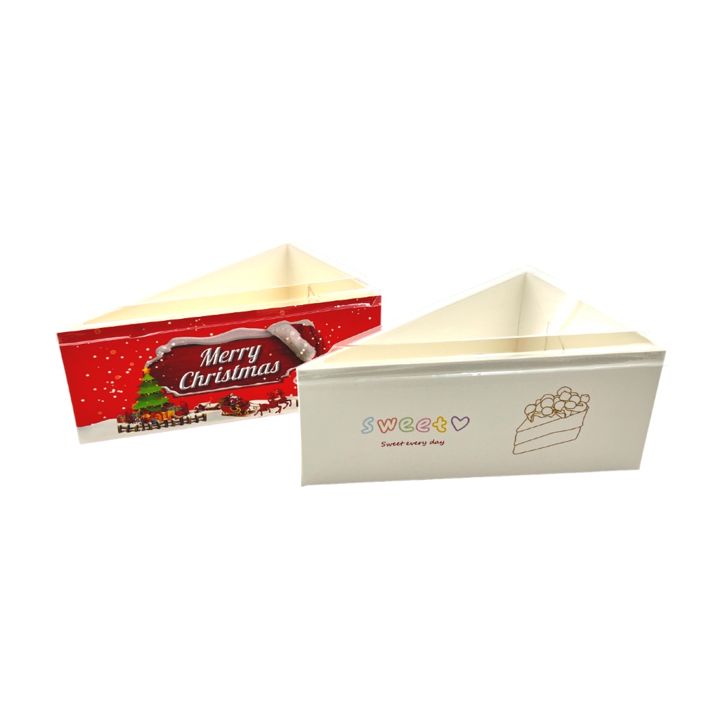 50pcs Paper Cake Slice Box with LID | Shopee Philippines