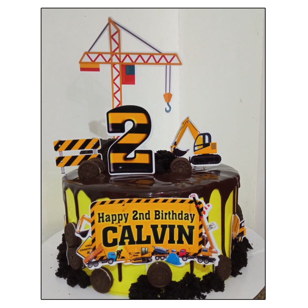 Construction Theme cake topper | Shopee Philippines