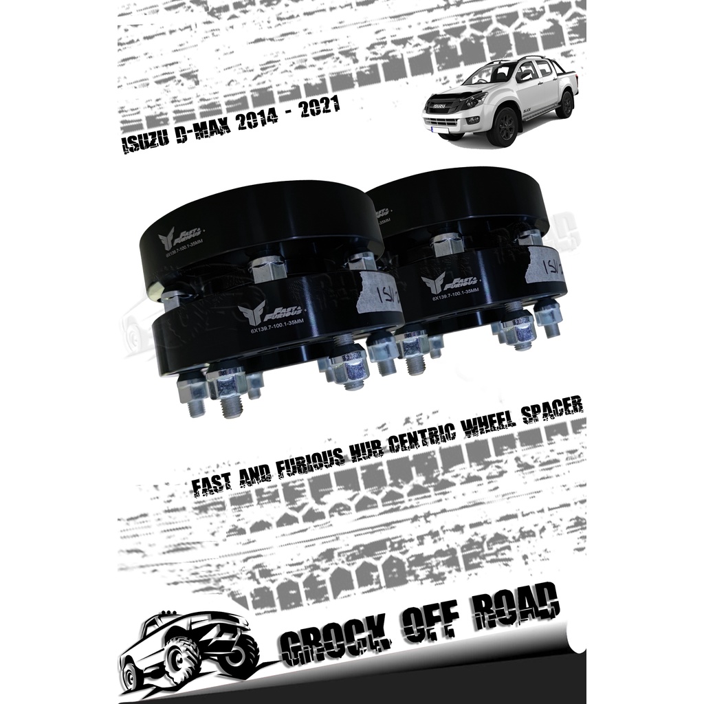 ISUZU D-MAX/DMAX 2014-2021 4 PCS HUB CENTRIC WHEEL SPACER/WHEEL OFF SET ...