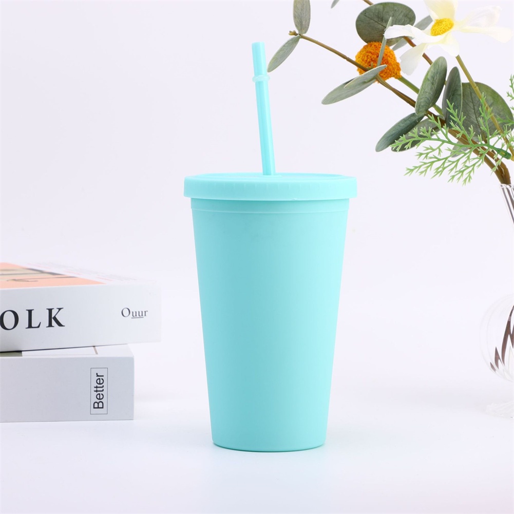 450ml Ins Starbucks Drinking Cup Tumbler With Straw Discoloration Water Bottle Reusable Cold Cup ...
