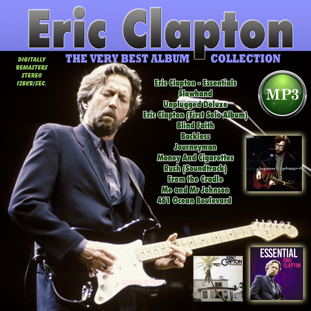 ERIC CLAPTON MP3 music CD for PC CDROM / DVD player and compatibles ...