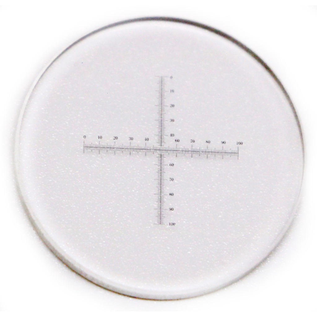 0.1mm High Precision Ocular Micrometer Microscope Micrometer Cross Dia ...