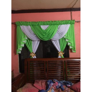 PLAIN Geena cloth 3 loops double dual tone panel (size 65"widex75 ...