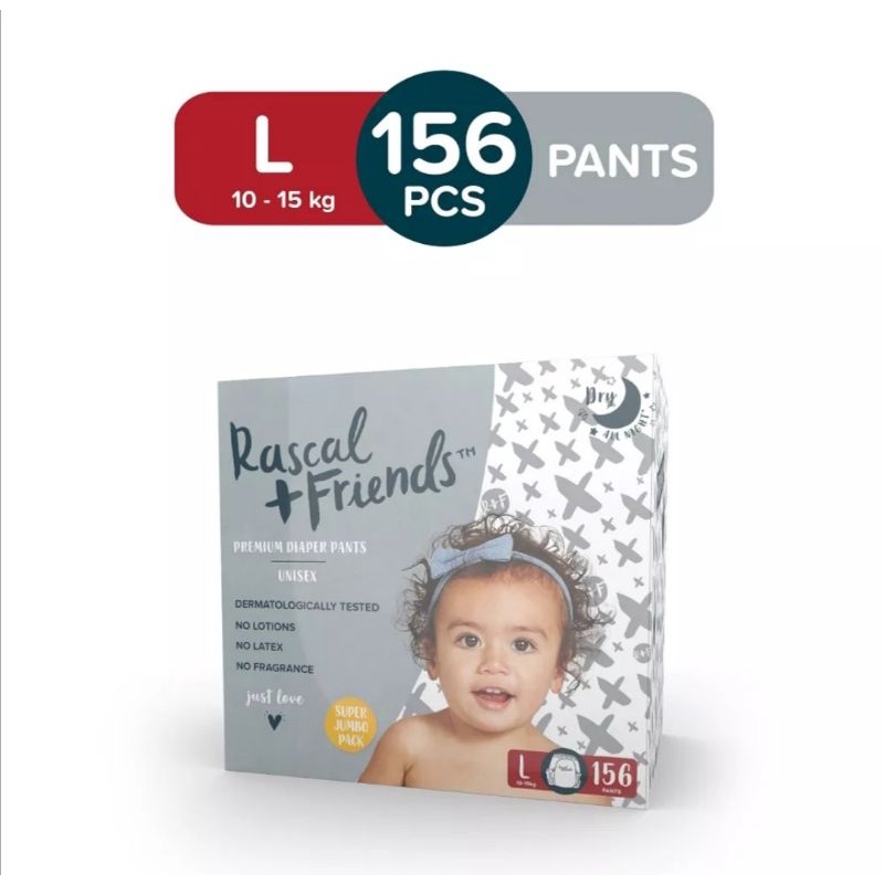 Rascals+Friends Super Jumbo Box (10-15kgs) 52pcs x 3packs (156pcs ...