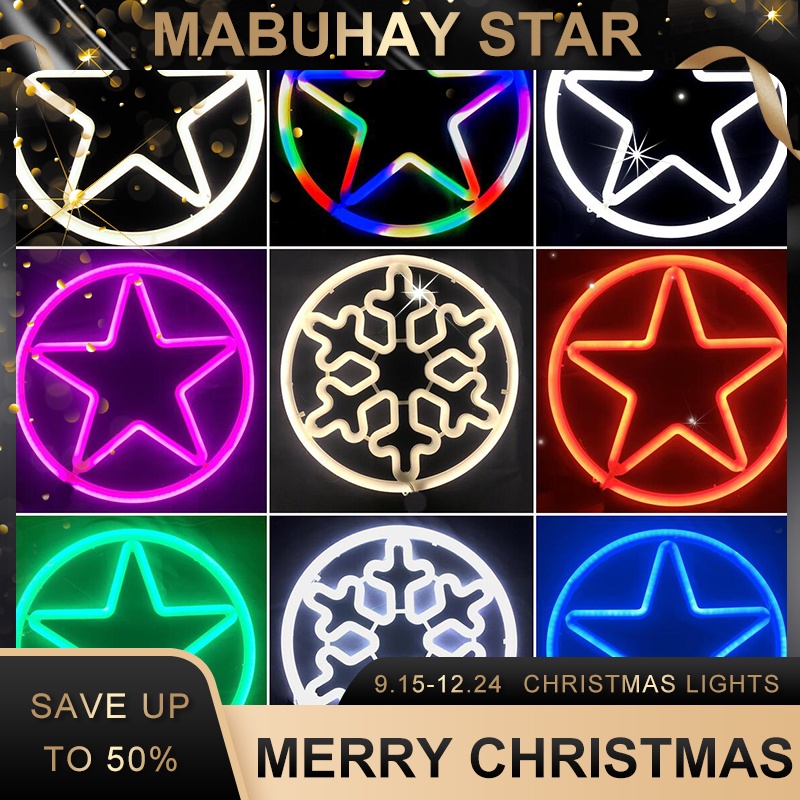 COD MABUHAY STAR FiveStar Snow Decoration Light Christmas Light Fairy ...