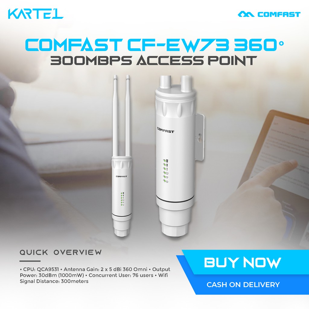 COMFAST EW73 360° 300Mbps Access Point For Piso Wifi | Shopee Philippines