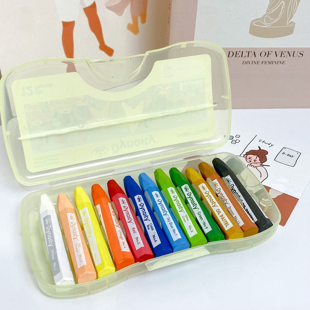 Dynasty Crayons Contents 12 Pcs Color / Oil Pastels / Crayons Set ...