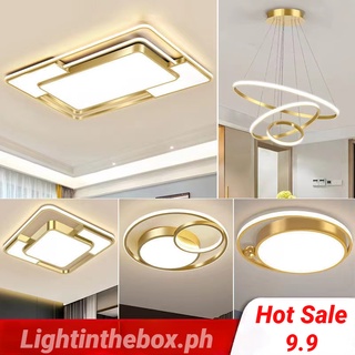【Ready Stock】Light luxury Tricolor Chandelier Ceiling Light Chandelier ...