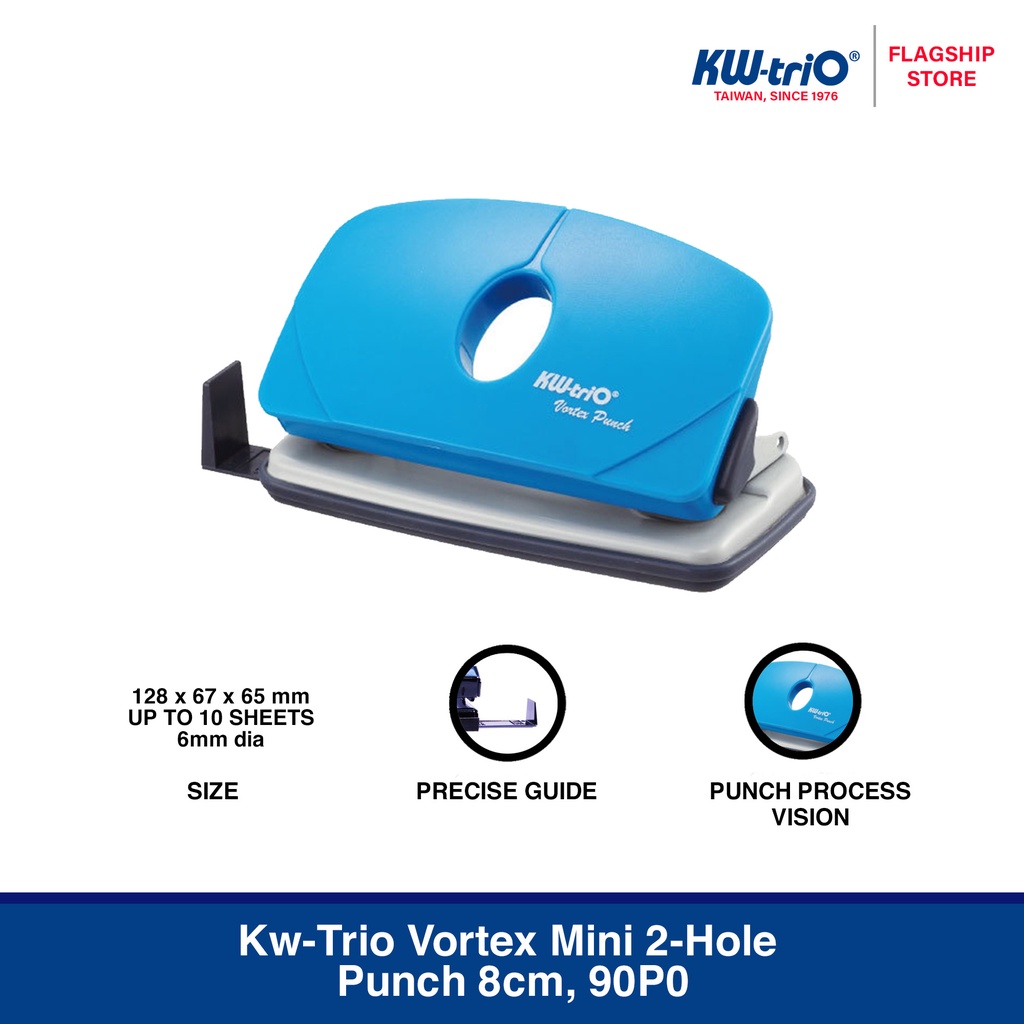 Kw-Trio Vortex Mini 2-Hole Punch 8cm, [151790P0] | Shopee Philippines
