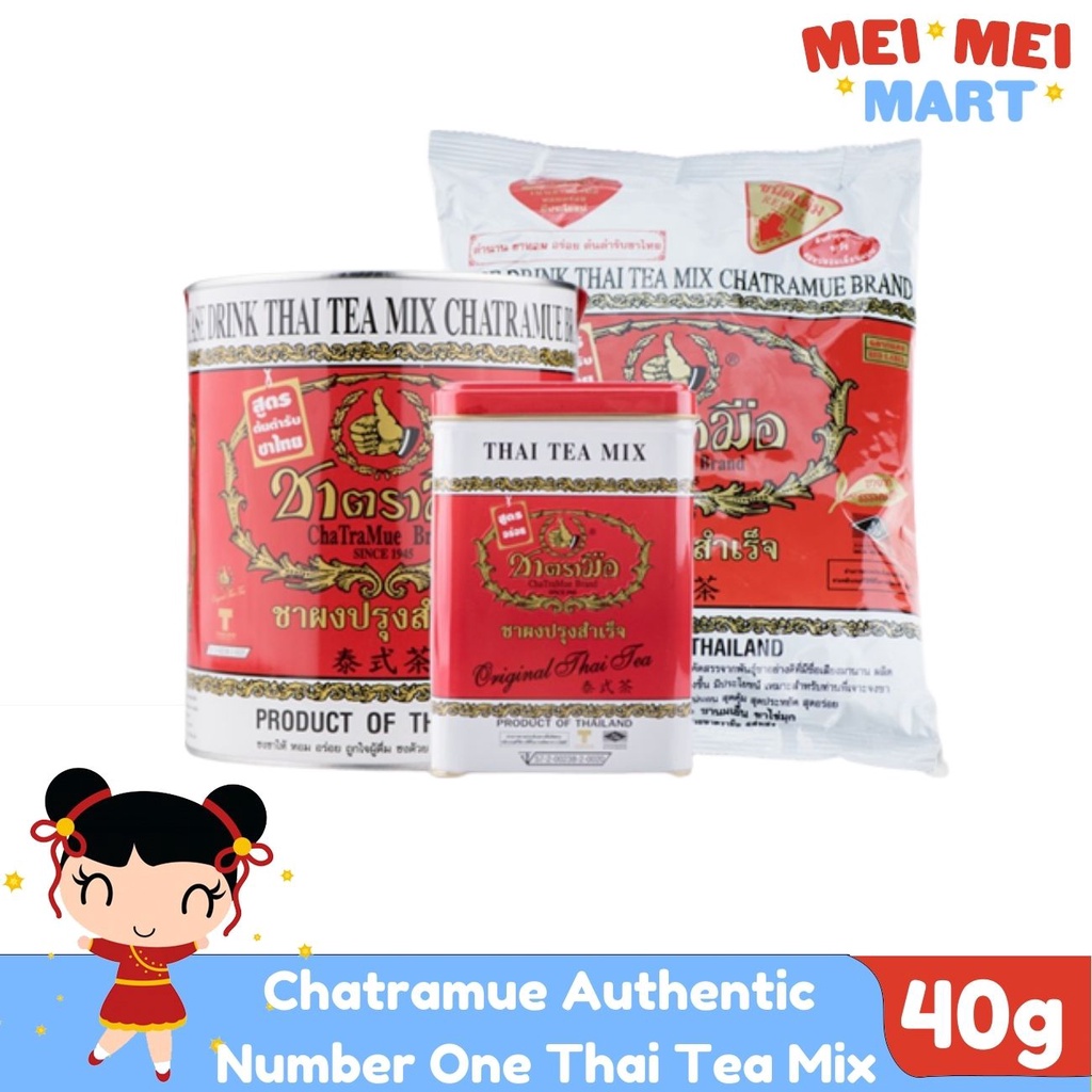 Cha Tra Mue Chatramue Authentic Number One Thai Tea Mix Milk tea Thai Green Tea | Shopee Philippines