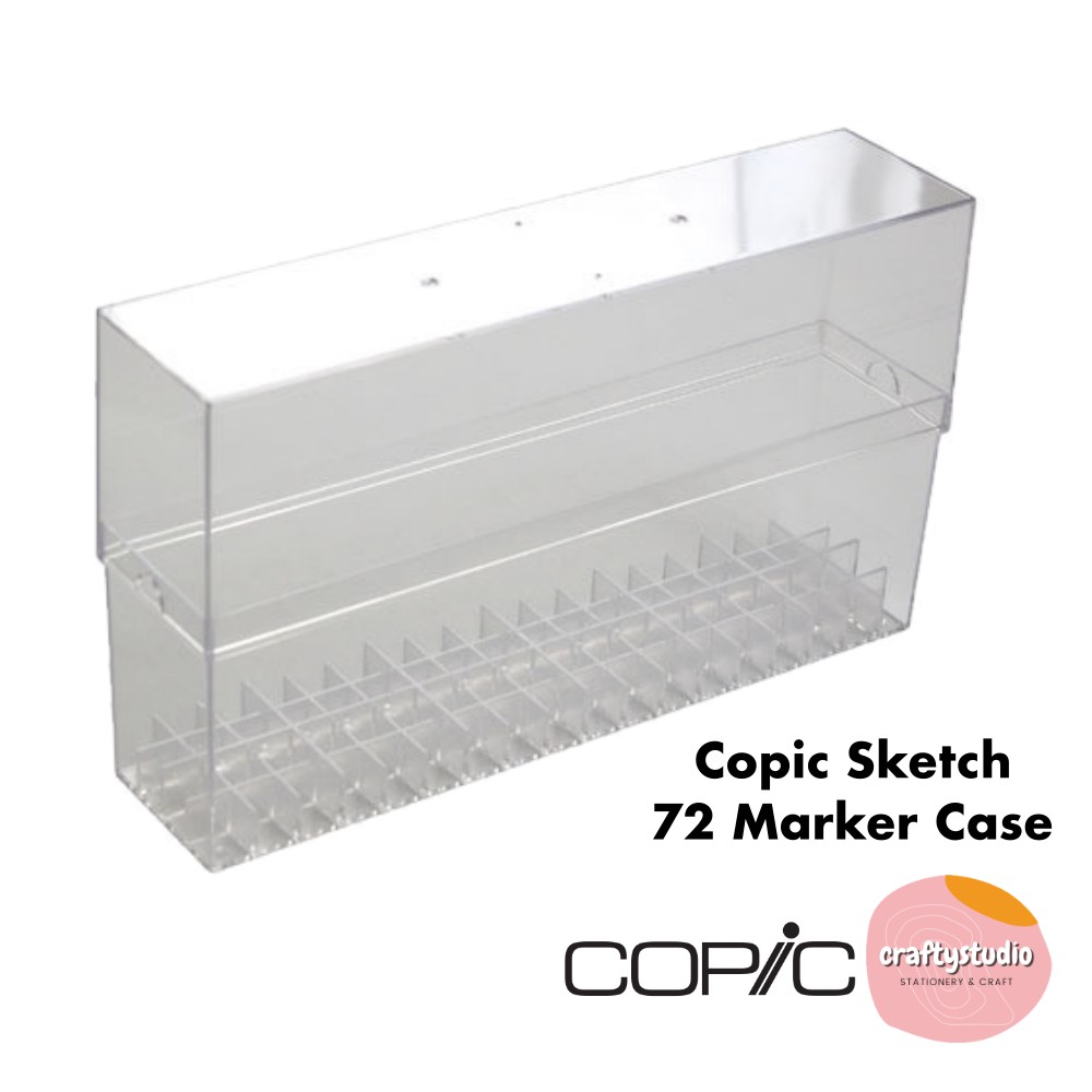 Copic Sketch 72 Marker Clear Plastic Case, Clear Acrylic Case | Shopee ...