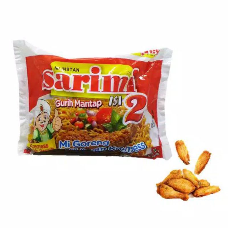 Sarimi Instant Noodles Contain 2 Flavors Of Chicken Kremes Indomie ...