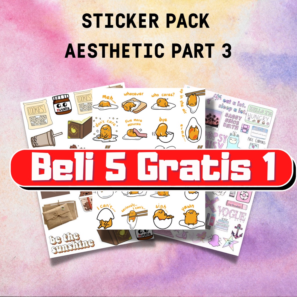 Ticker Pack Tumblr Aesthetic Part 3/Sticker Case/Sticker Scrape Book ...