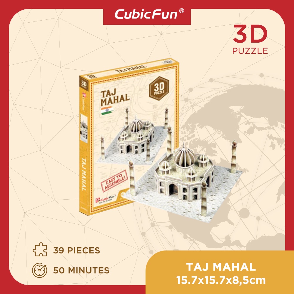 Cubicfun Taj Mahal Mini S3009h - 3D Puzzle | Shopee Philippines