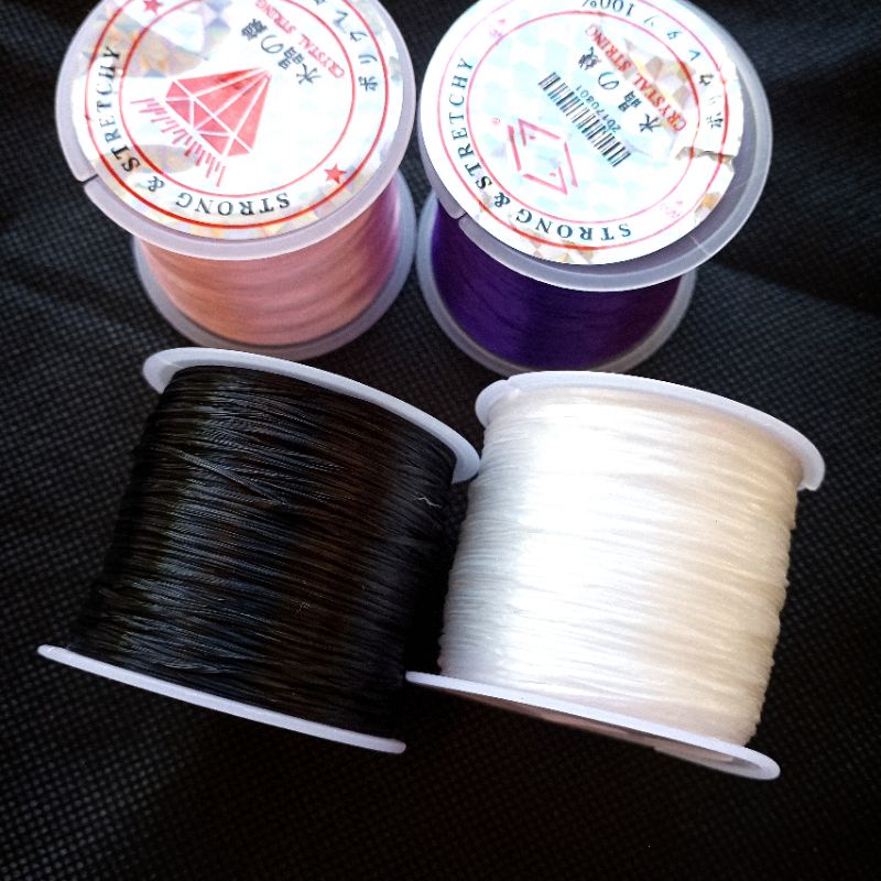 elastic flat japanese garter thread for jewelry making | Shopee Philippines