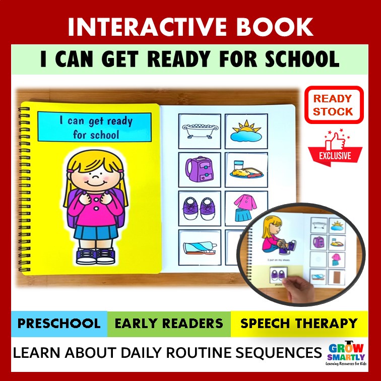 I CAN GET FOR SCHOOL Interactive Book Busy Book Quiet Book English ...