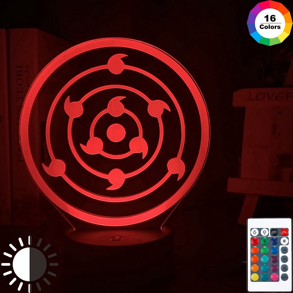 Japanese Anime Naruto Rinnegan Sharingan Cool Kids Night Light LED ...