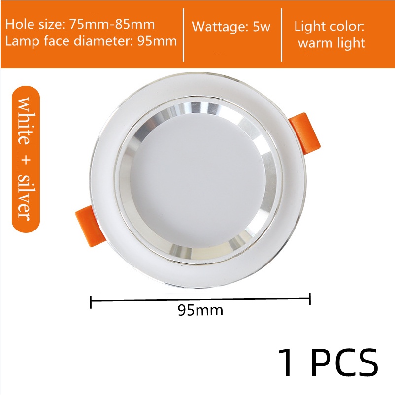 Tricolor pin light led ceiling light down light recessed pin Light LED ...