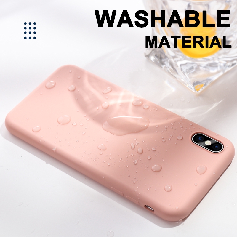 Soft Liquid Silicone Case Compatible for iPhone 7 8 6 6S Plus X XS Max ...