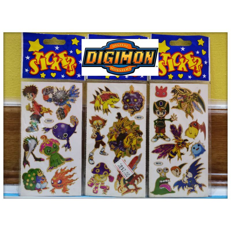 Stickers Digimon Digital Monster Collection Set Of 3 | Shopee Philippines