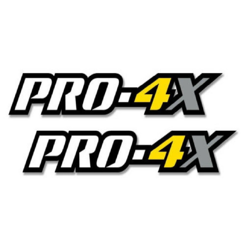x2 for Nissan Frontier Pro-4X Vinyl Both Side Stickers Decals 4x4 ...