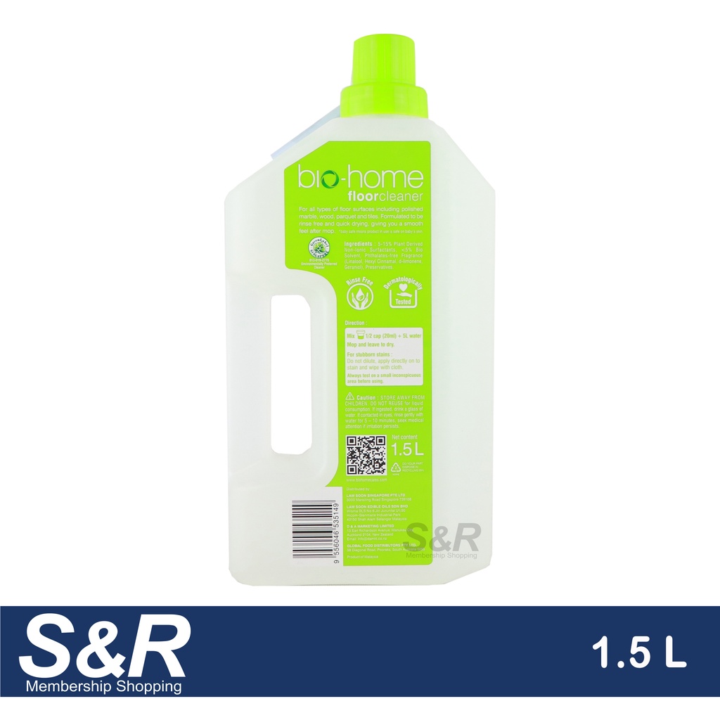 Bio-Home Floor Cleaner Baby Safe Formula Lemon Grass and Green Tea 1.5L ...