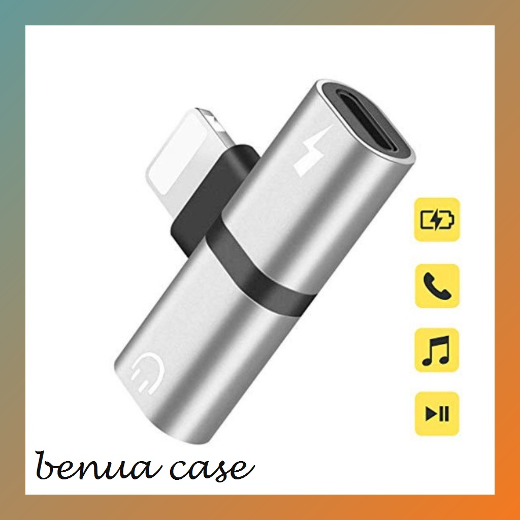 Dual Splitter separating Lightning power to T-shaped audio mic jack ...