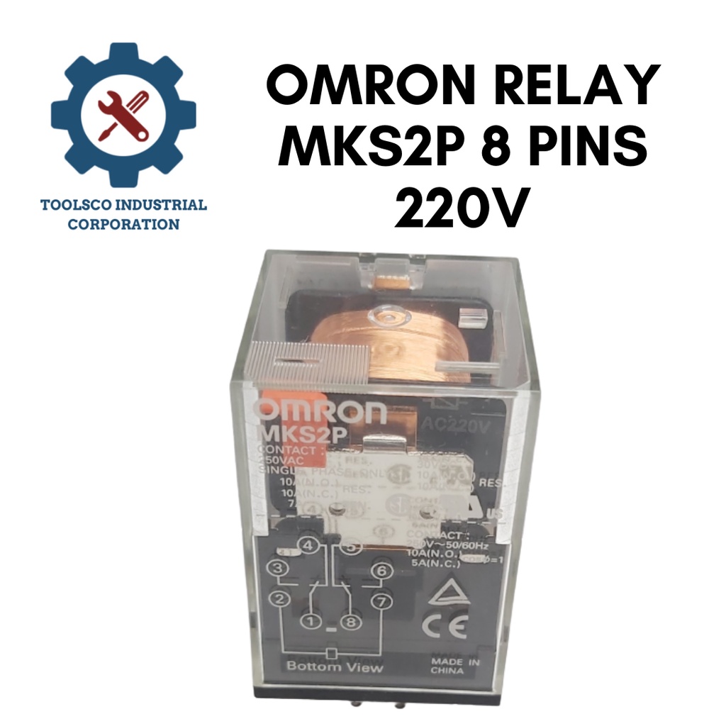 OMRON RELAY MKS2P 8 PINS 220V | Shopee Philippines
