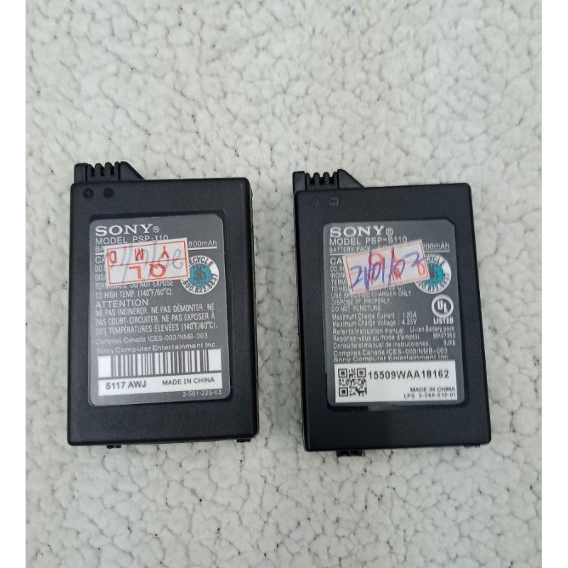 ORIGINAL PSP BATTERY (TESTED/NO WARRANTY)VERSION 1000/2000/3000 ...