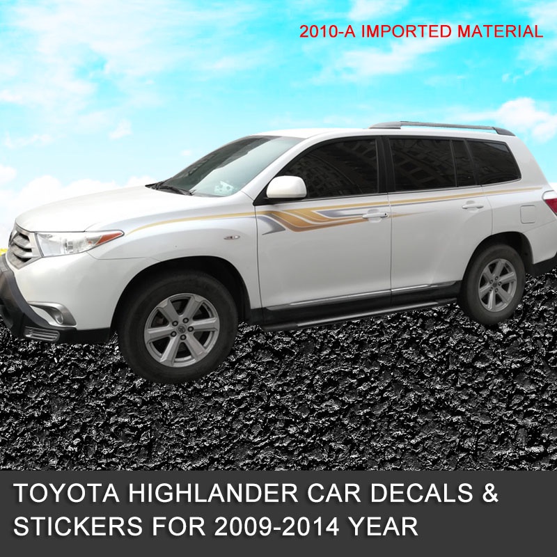 Fit for Toyota Highlander Car Decals special body waist line sticker ...