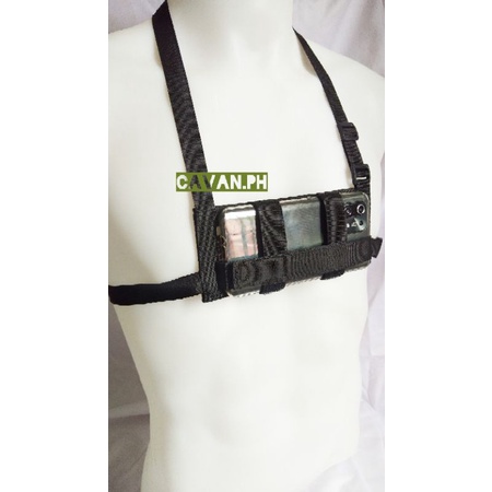Adjustable Phone bag on chest Universal phone chest body harness for ...