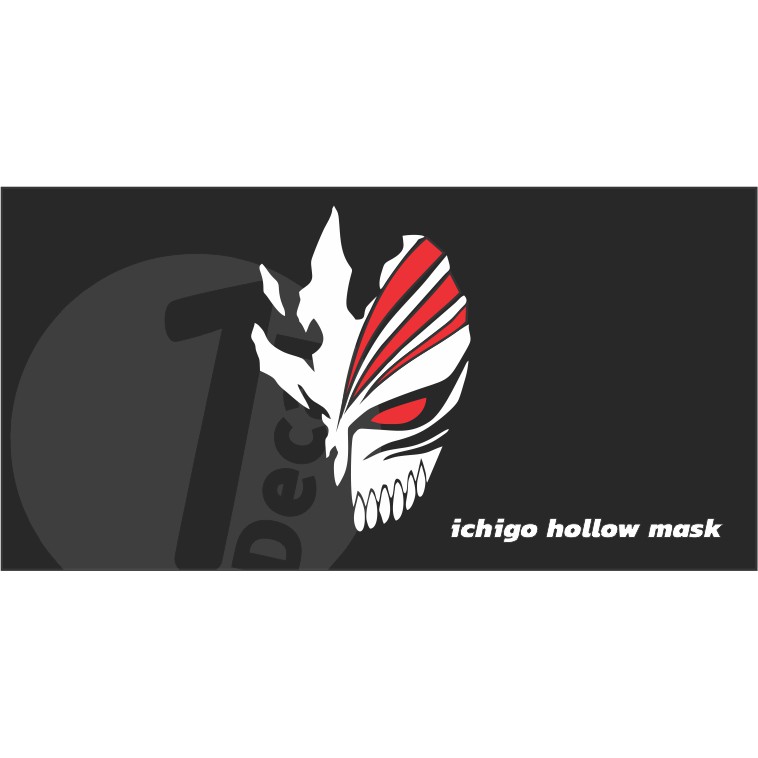 ICHIGO HOLLOW MASK Sticker Decal 2 sizes 3 color available | Shopee ...
