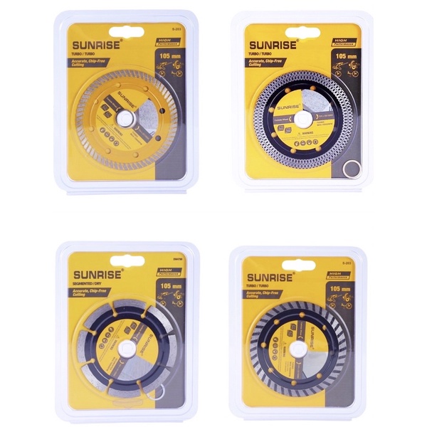 SUNRISE SUPER TINT 105x20/16MM Diamond Cutting Disc 4”Turbo+ | Shopee ...